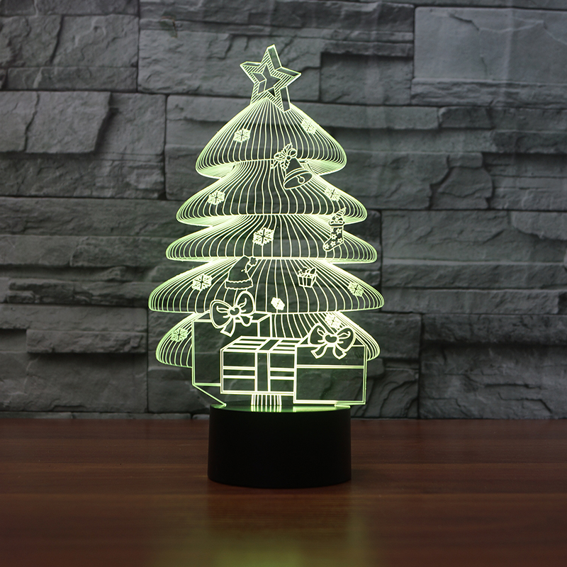 [节日&派对用品]新款圣诞节圣诞树亚克力七彩3d小夜灯 3D七彩触控LED灯FS-3606外贸厂家货源、批发价格、地址-CCEE跨境电商智能选品平台